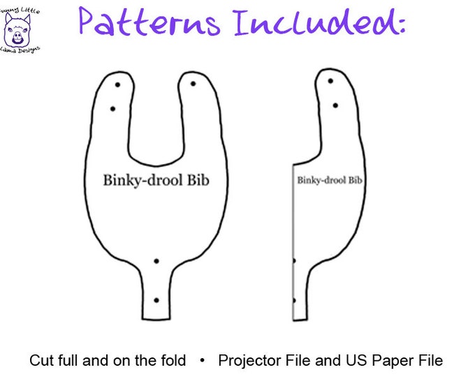 Digital Sewing Patterns - Binky / Pacifier Bib - 0-6 Mos - Etsy
