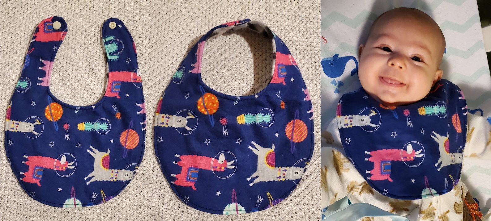 Digital Sewing Patterns - Binky / Pacifier Drool Bib - 0-6 Mos - Etsy