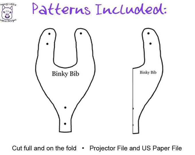 Digital Sewing Patterns - Binky / Pacifier Bib - 0-6 Mos - Etsy