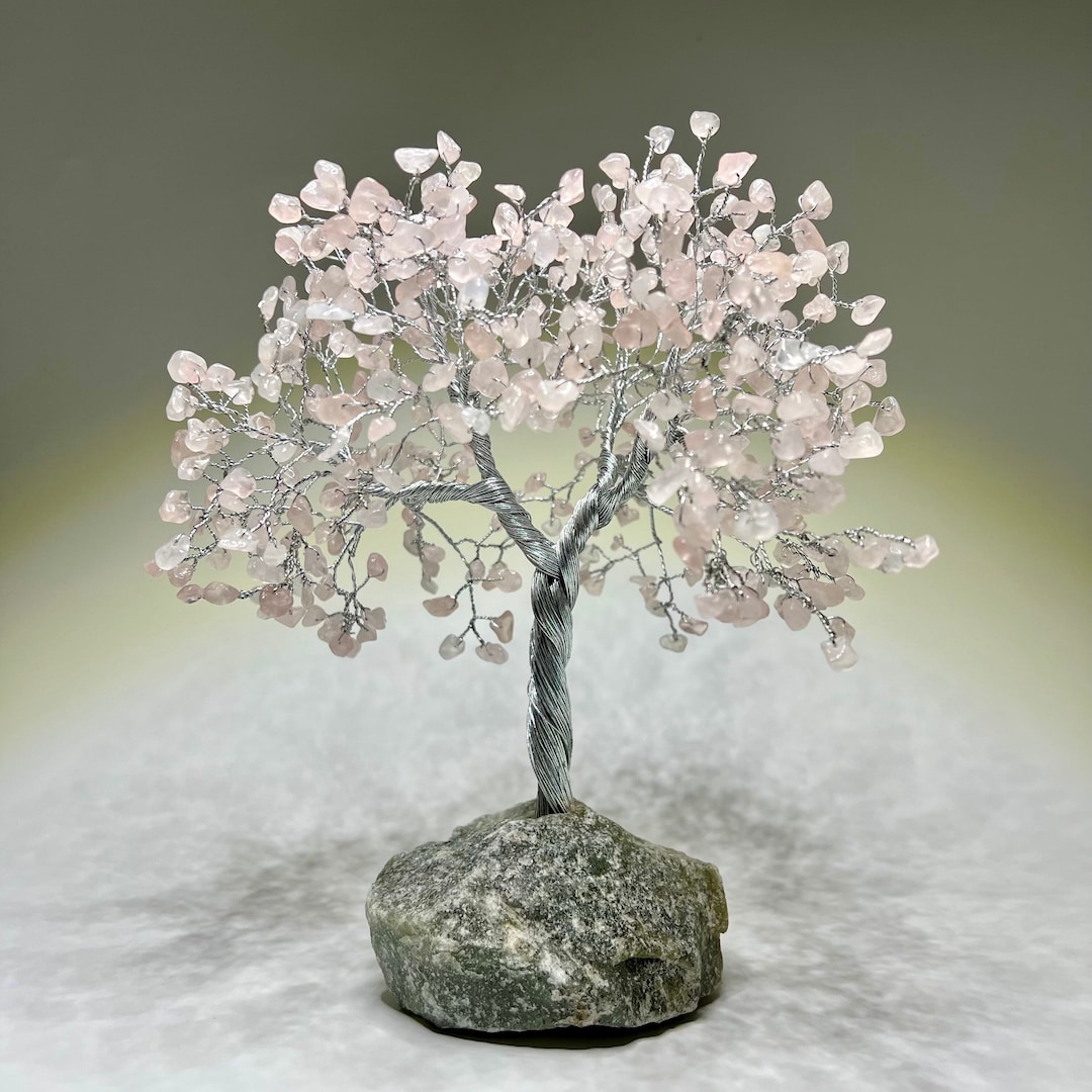 Rose Quartz Crystal Tree, Rose Quartz Gemstone Tree - Etsy