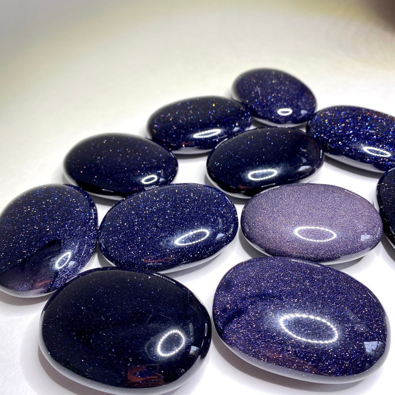 Goldstone Worry Stone - Etsy
