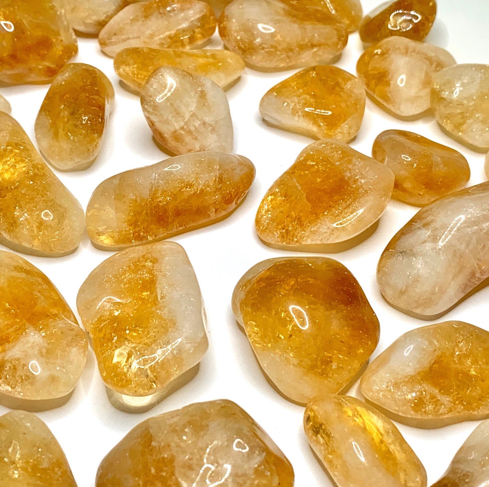 Citrine Tumbled Stones - Etsy