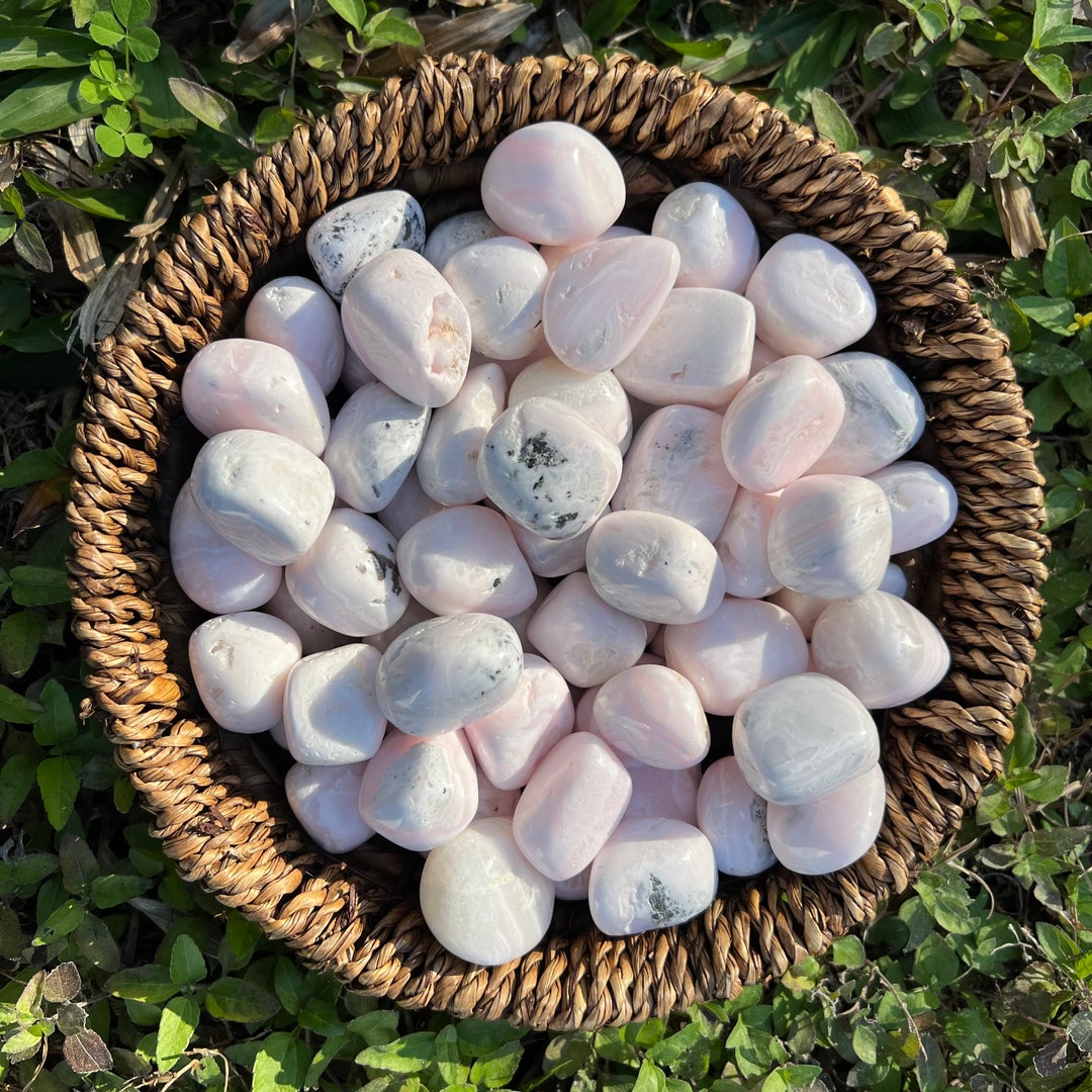 Mangano Calcite Tumbled Stones - Etsy