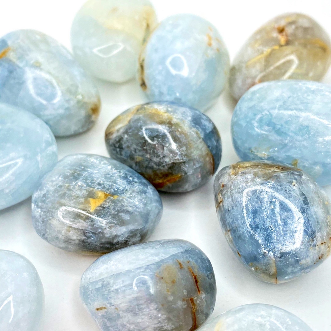 Celestite Tumbled Stones - Extra Quality - Etsy