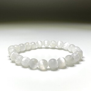 Handmade Selenite Crystal Bracelet - Etsy