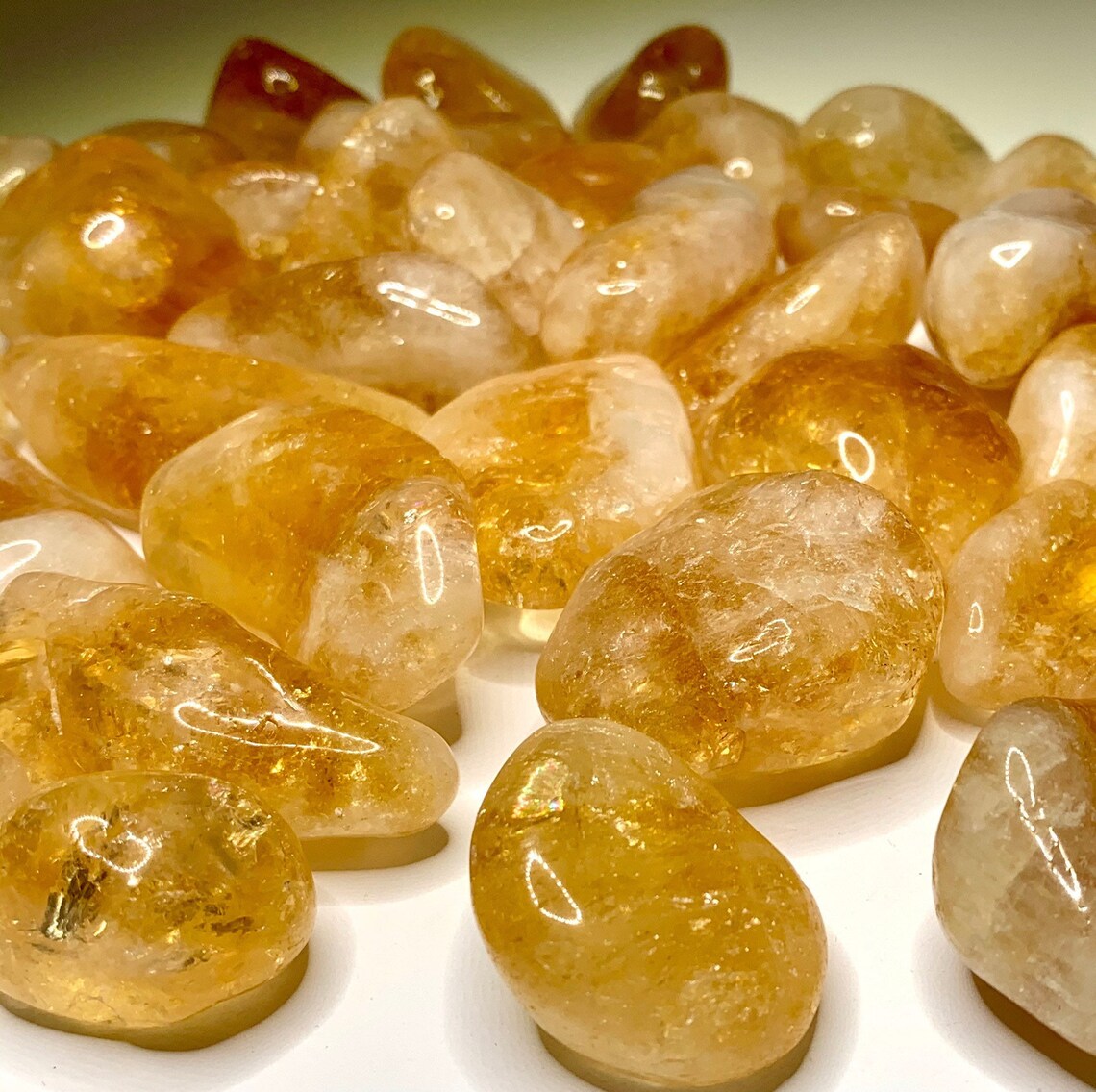 Citrine Tumbled Stones | Etsy
