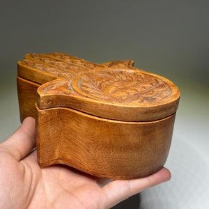 Hamsa Hand Wooden Keepsake Box - Etsy