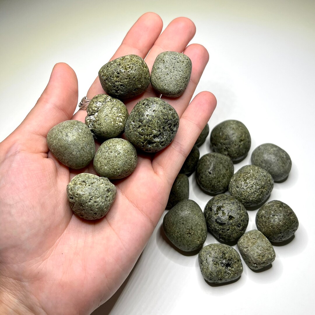 Epidote Tumbled Stones - Etsy