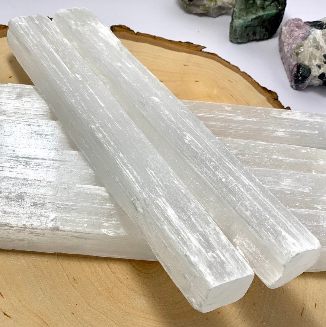 8 Selenite Crystal Wand Selenite Sticks - Etsy