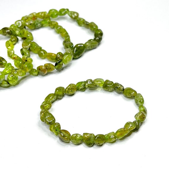 Peridot gemstone bracelet store