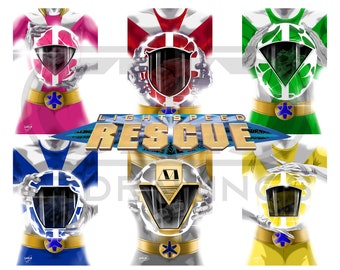 Red Lightspeed Rescue Ranger Helmet Lightning Collection Accesory 3D ...