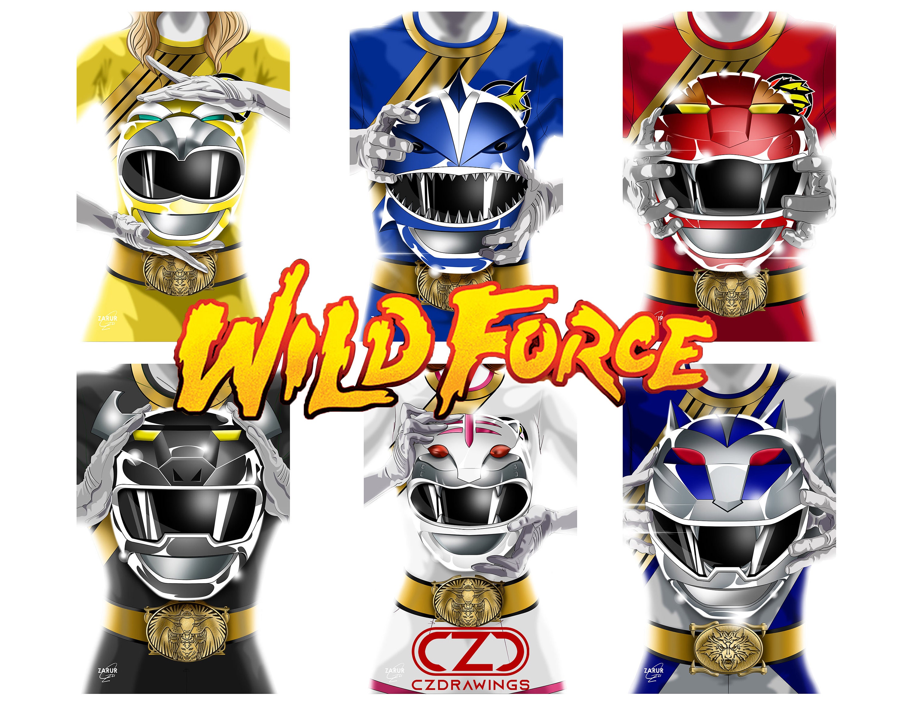 Wild Force Helmet Prints | Etsy