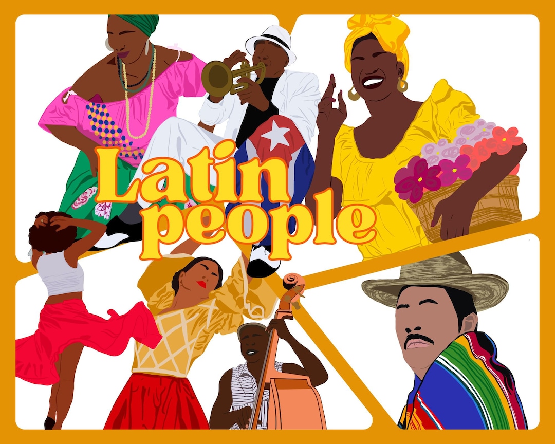 Latin People Clipart, Hispanic Culture Graphics Png - Etsy