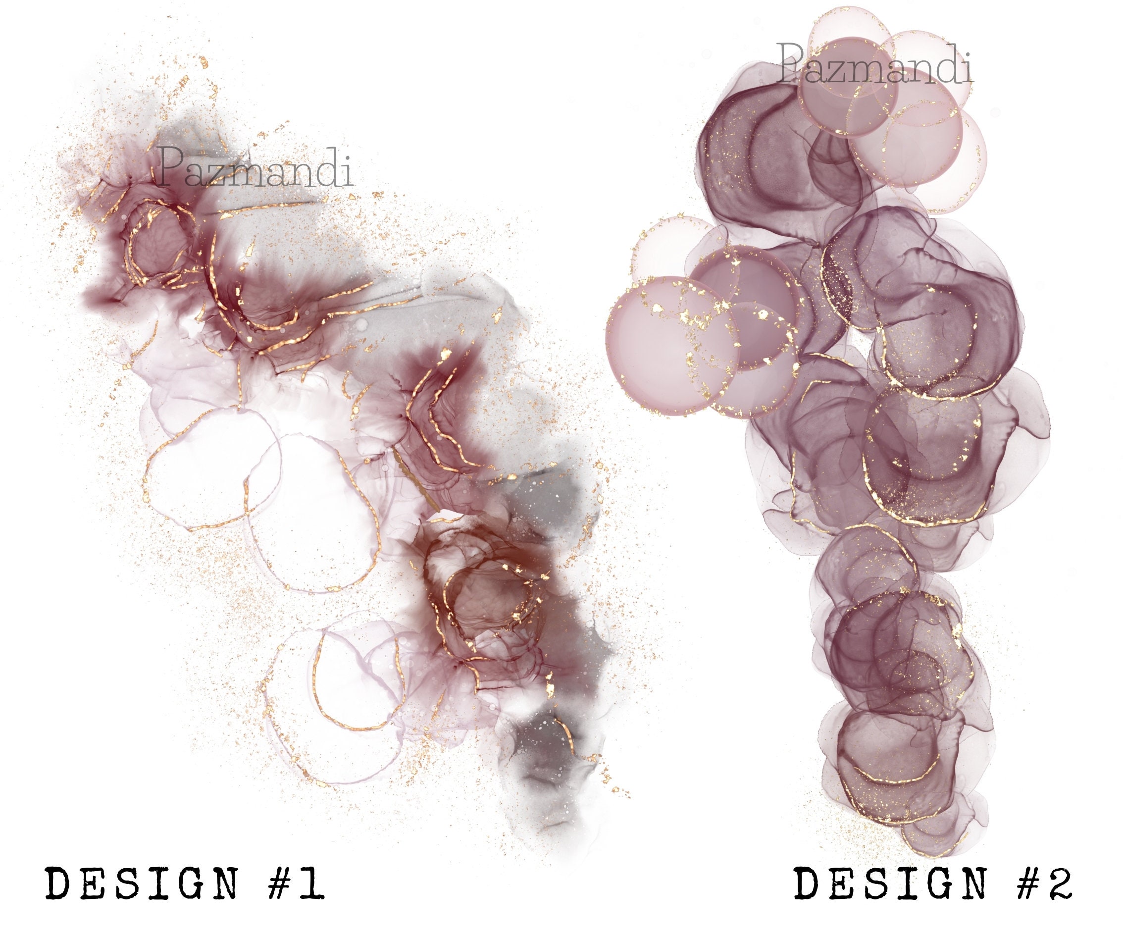 Alcohol Ink Overlay Png, Abstract Frame, Commercial Use Png - Etsy