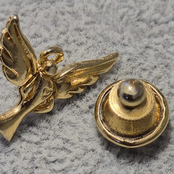 Gold Angel Pin - Etsy