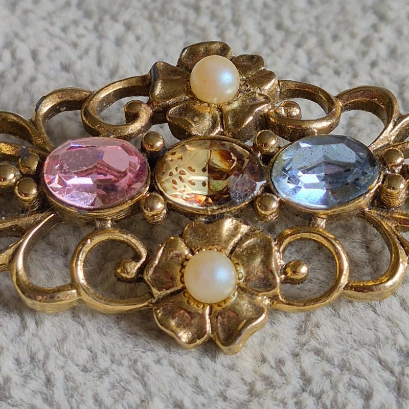 Victorian Amber Brooch - Etsy