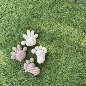 Baby Footprint & Handprint Crochet Pattern [english Only] - Etsy