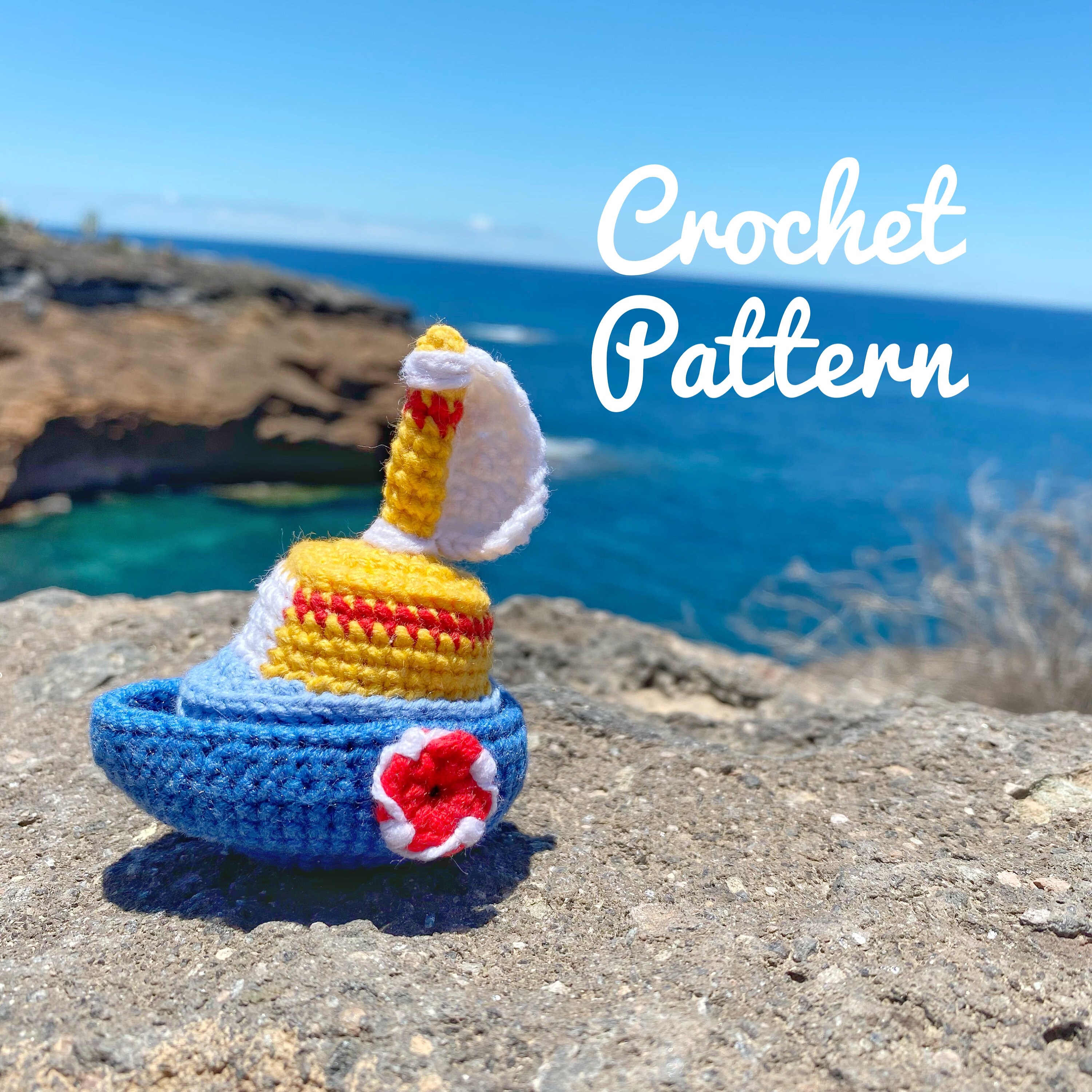 Little Ship Crochet Pattern Amigurumi Sail Boat Tutorial | Etsy