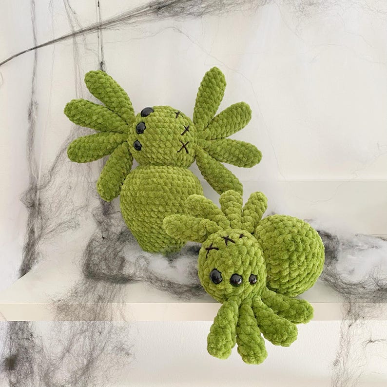 NO SEW 2in1 INKY the Spider Crochet Pattern [english Only], 2 Sizes Big ...