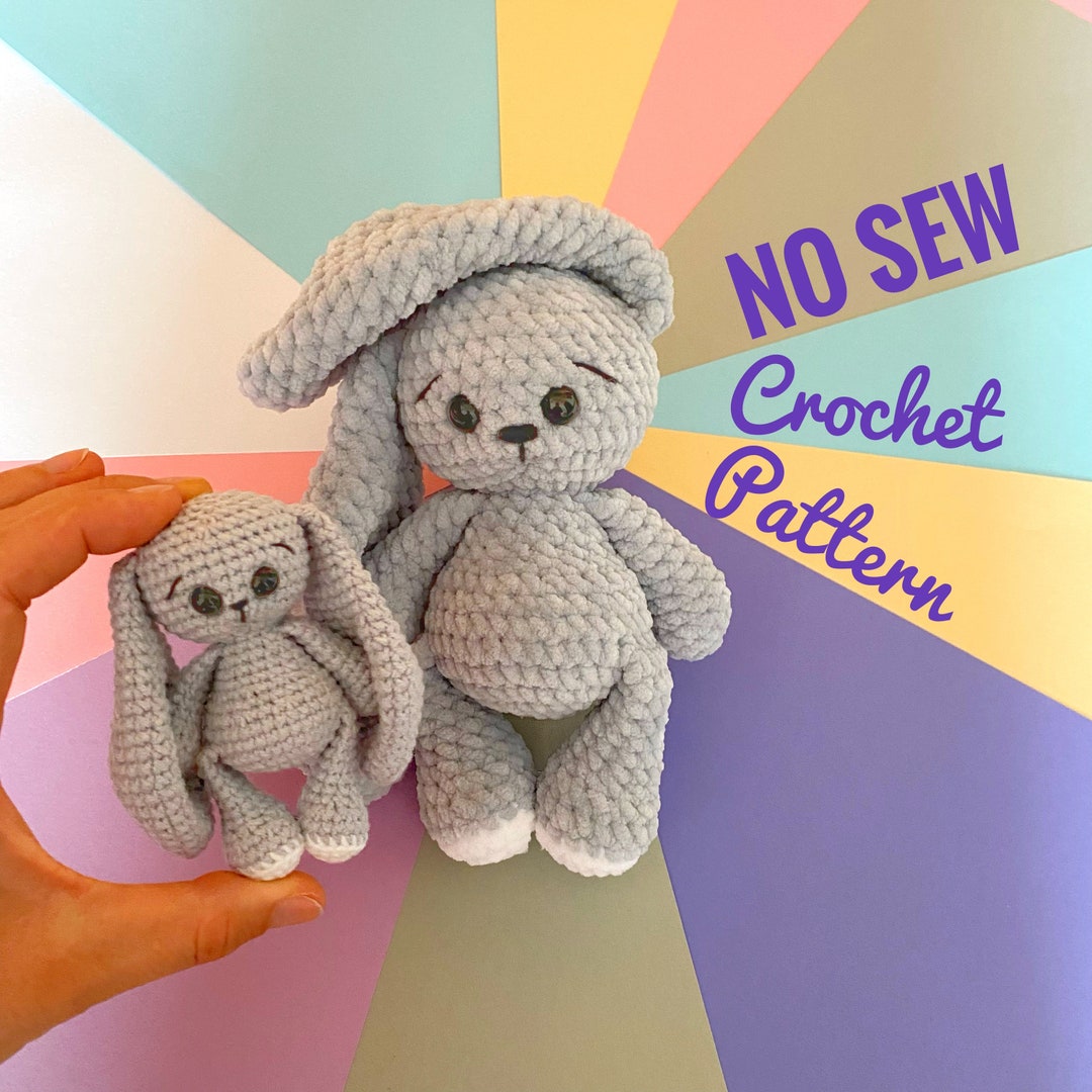 NO SEW Floppy the Bunny Crochet Pattern [ENGLISH Only] - Etsy