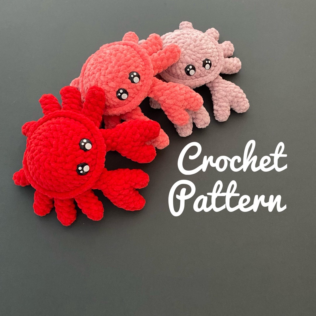 NO SEW Little Crab Crochet Pattern [english Only], Crab Amigurumi ...