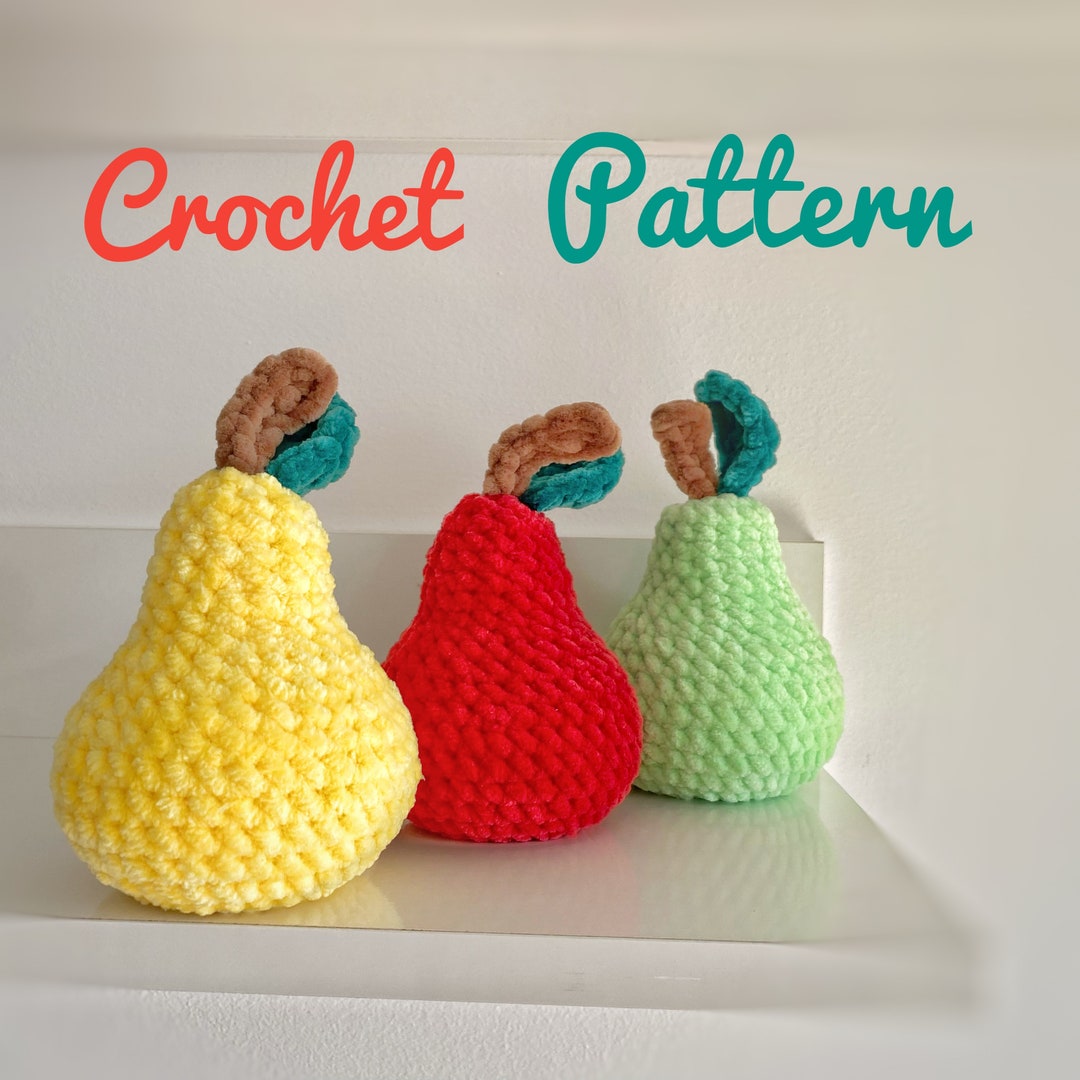 Pear Crochet Pattern Amigurumi [ENGLISH ONLY] - Etsy