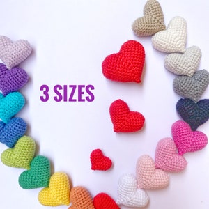 Heart Crochet Pattern, 3 SIZES Heart Crochet Pattern [ENGLISH ONLY] - Etsy