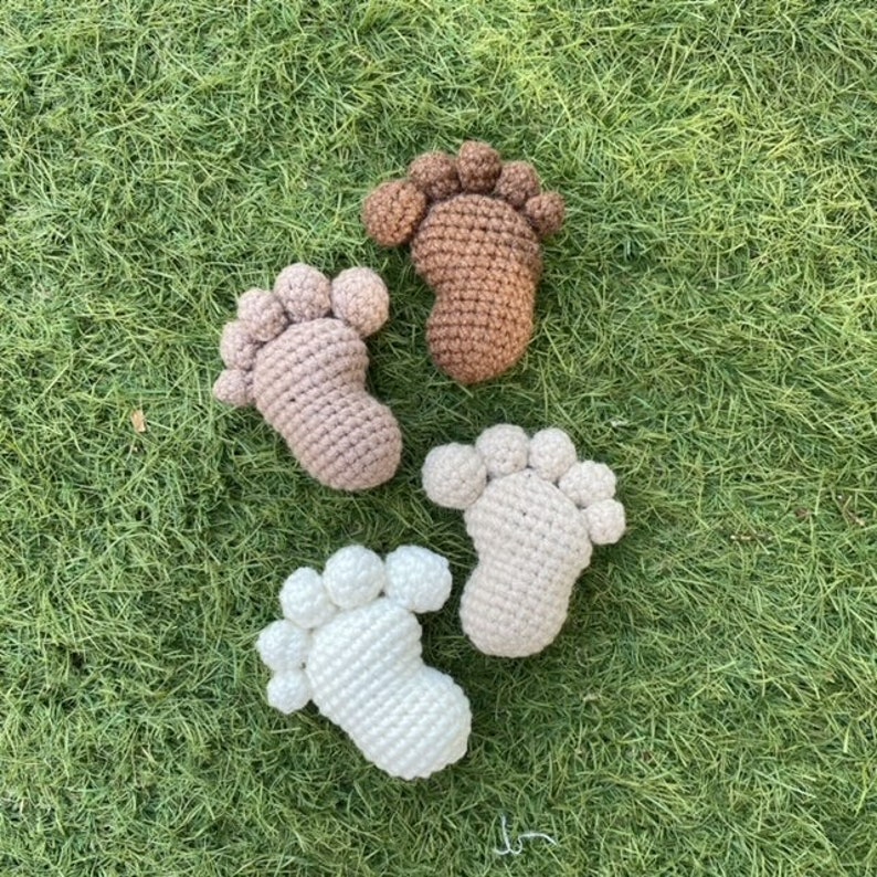 Baby Footprint & Handprint Crochet Pattern [english Only] - Etsy