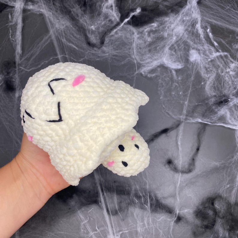 NO SEW Ghost Mom With Baby Crochet Pattern [ENGLISH Only], No Stuffing ...