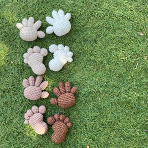 Baby Footprint & Handprint Crochet Pattern [english Only] - Etsy