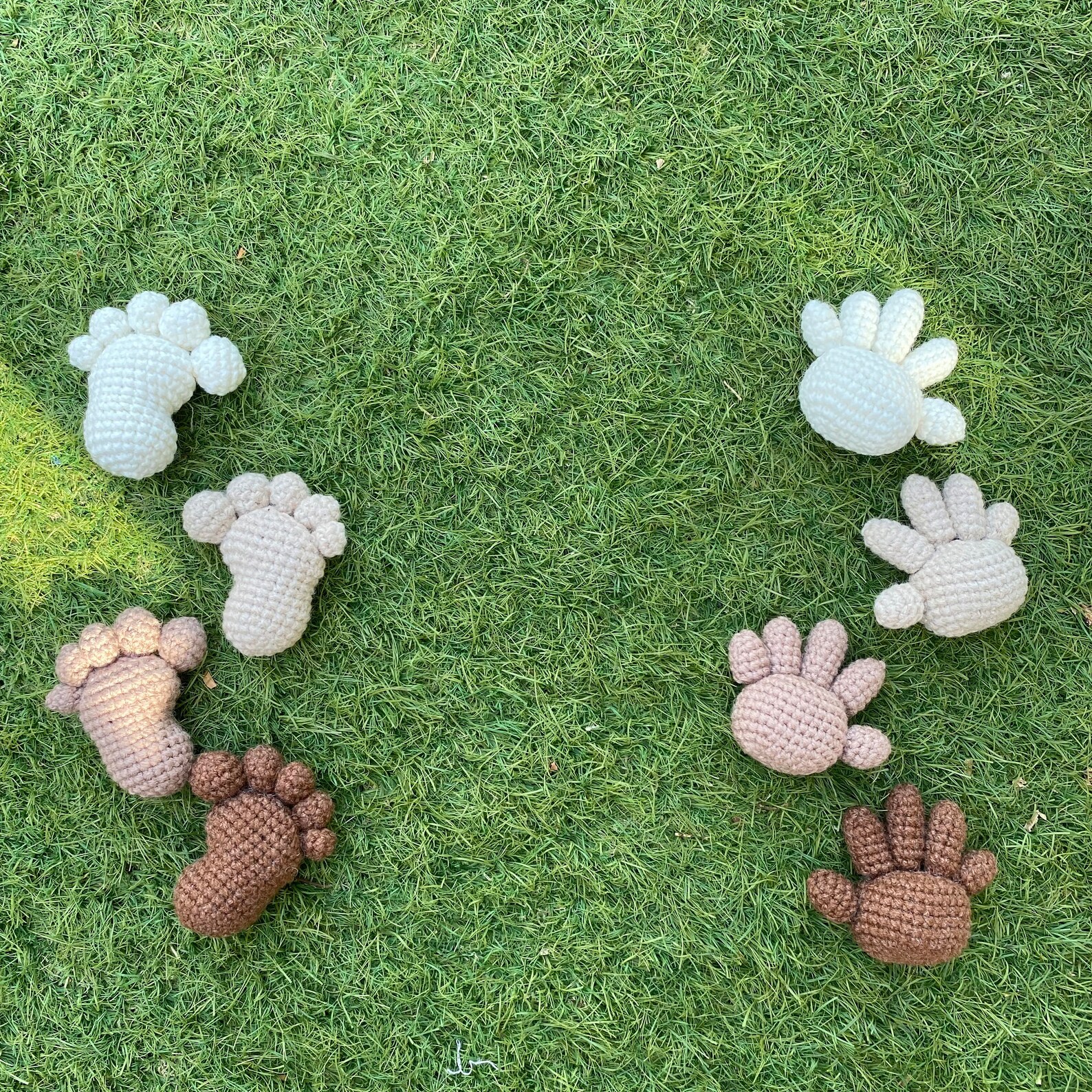 Baby Footprint & Handprint Crochet Pattern [english Only] - Etsy