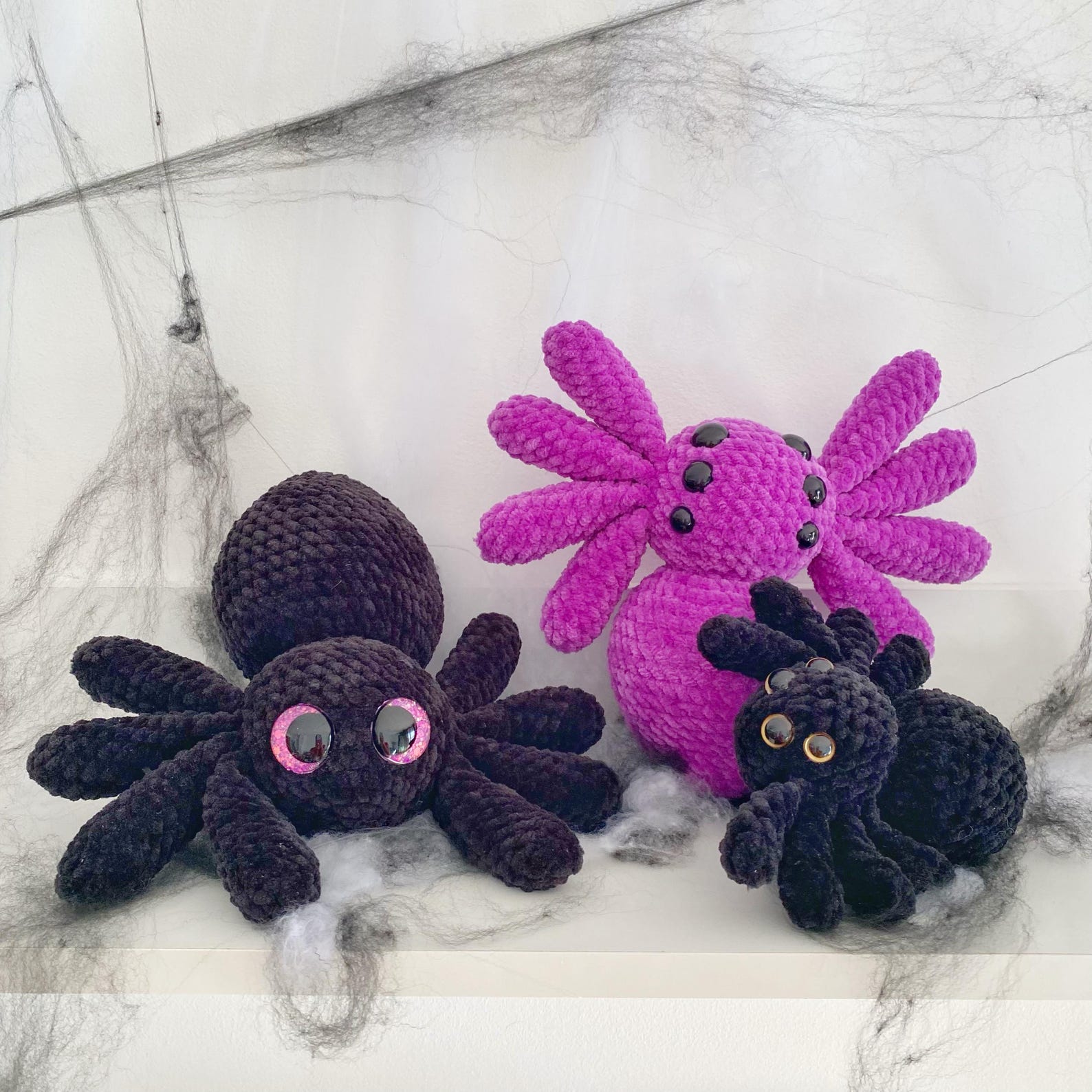 NO SEW 2in1 INKY the Spider Crochet Pattern [english Only], 2 Sizes Big ...
