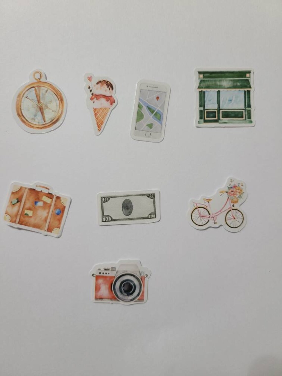 45pcs Travel Stickers Journal Stickers Watercolor Stickers - Etsy
