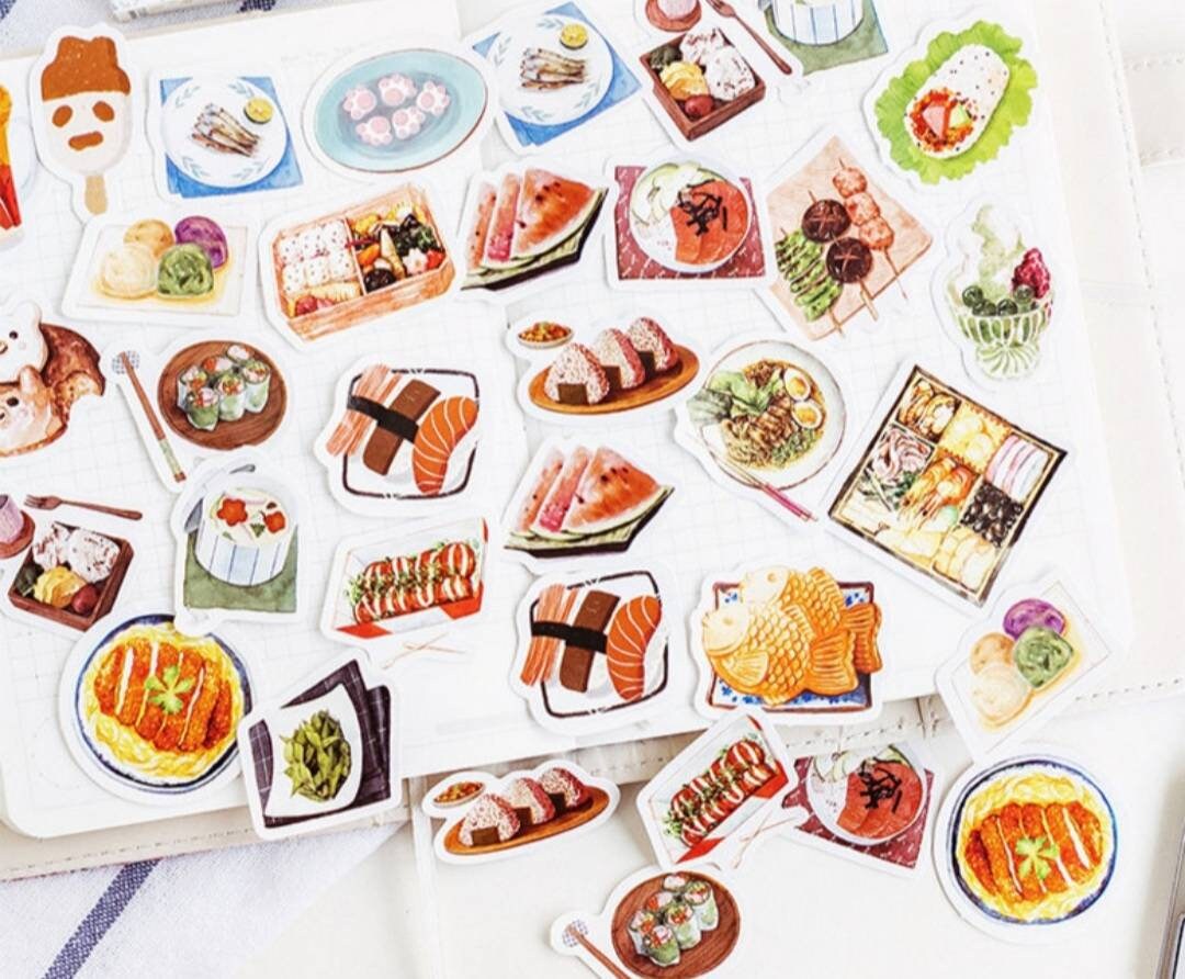 46pcs Food Stickers Delicious Food Stickers Cute Stickers | Etsy