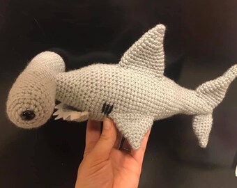 PDF Hammerhead Shark Crochet PATTERN ONLY Instant Download Hammerhead ...