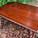19th Merklin Victorian Solid Mahogany Twisted Legs Parlor Center Table ...