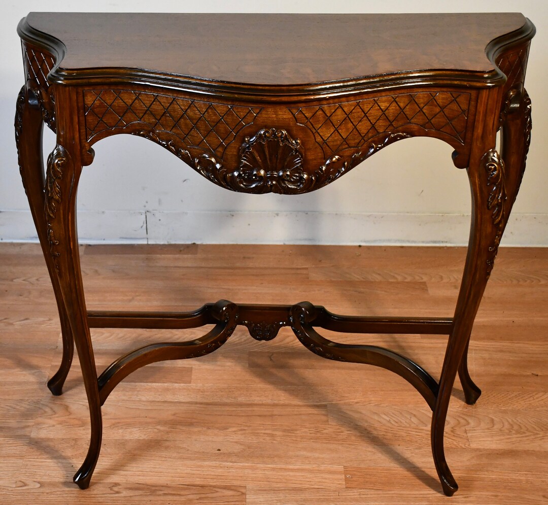 1930s John Wanamaker NY French Carved Walnut Console Table - Etsy