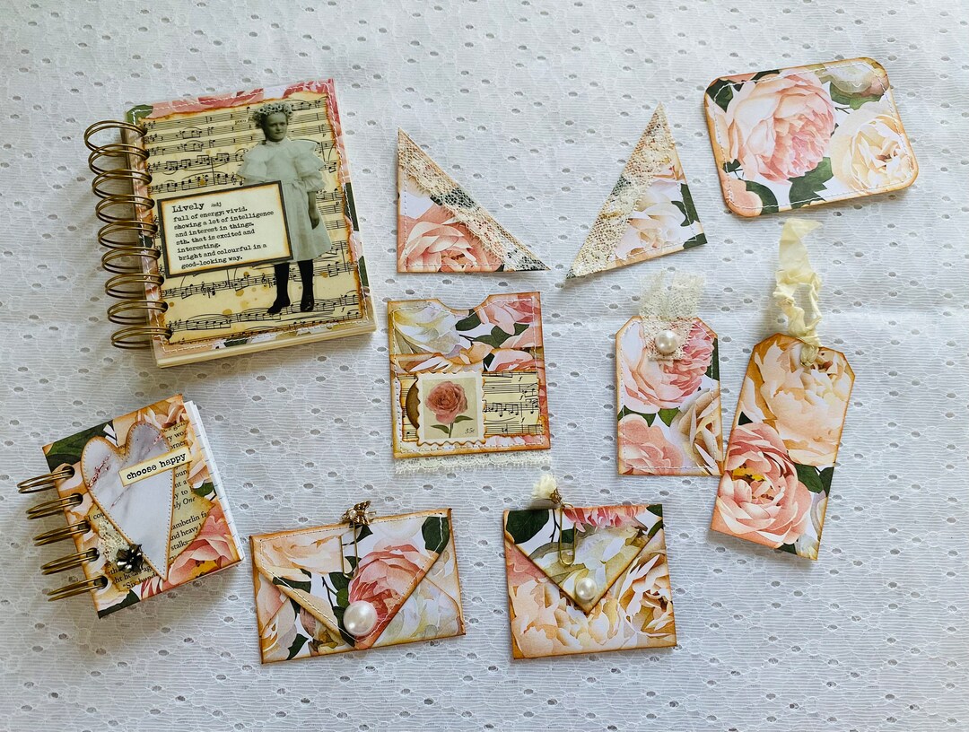 Journal Set, Art Journal Gift Set, Handmade Ephemera Set, Junk Journal ...
