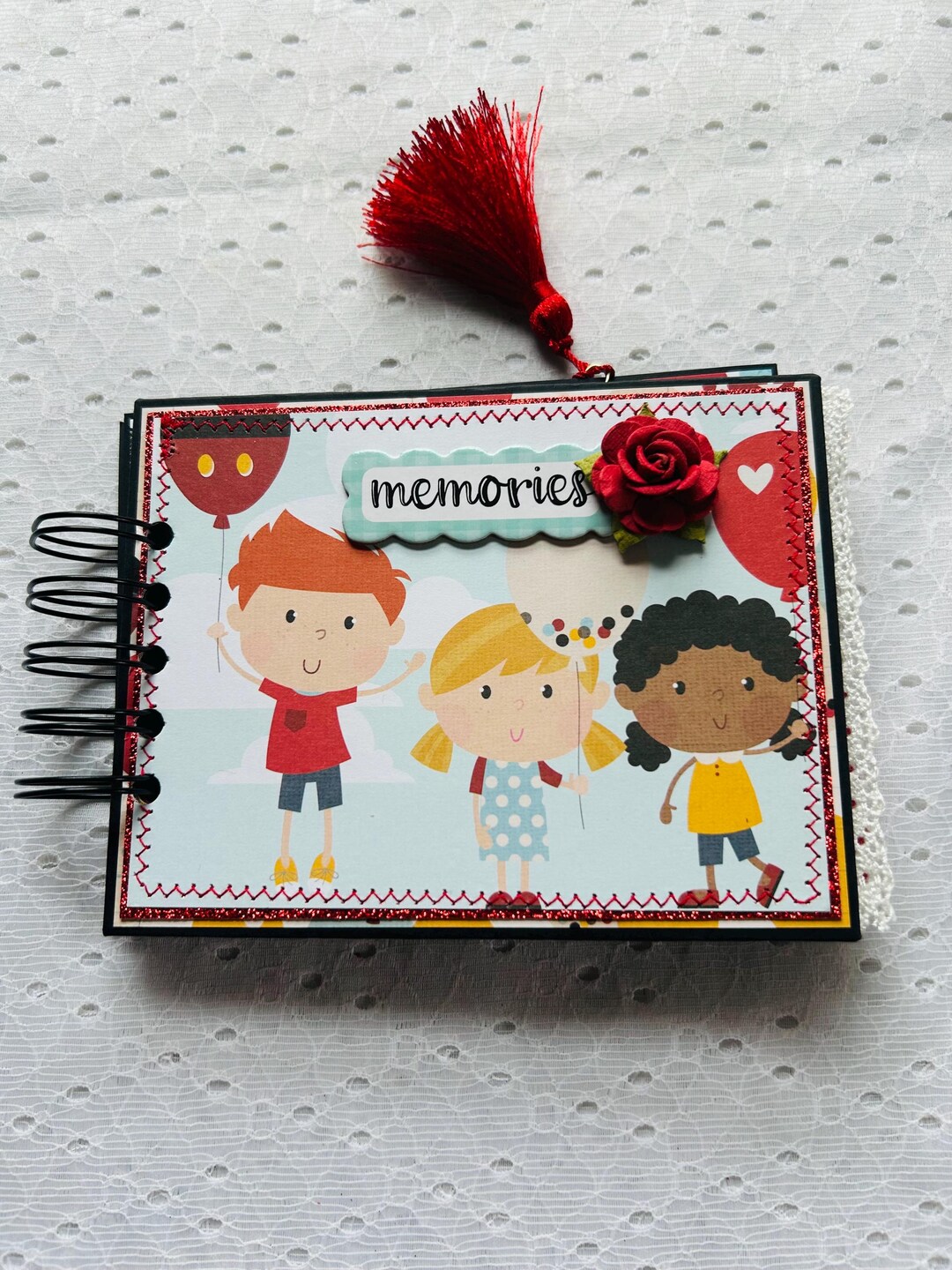 Mini Album, Mini Scrapbook, Vacation Photo Album, Spiral Album, Parks ...