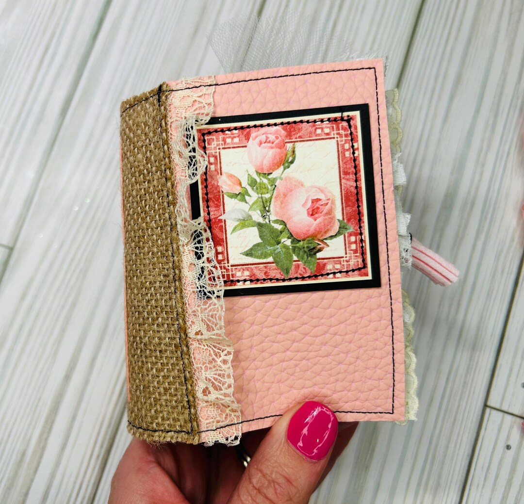 Mini Junk Journal, 3x4 Junk Journal, Faux Leather Junk Journal, Micro ...