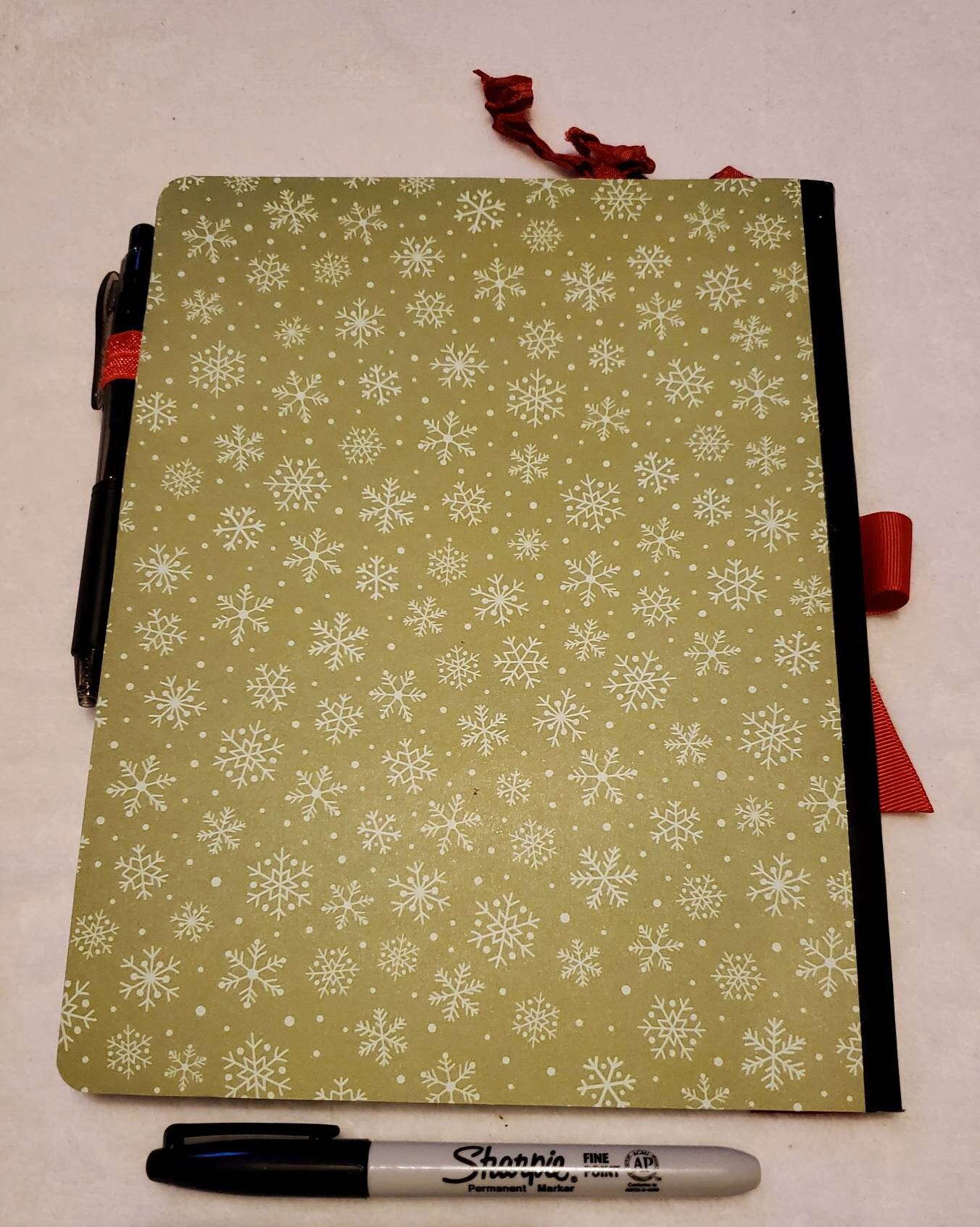 Christmas upcycled Composition Notebook Upcycled Composition | Etsy