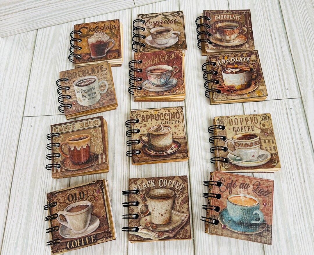 Tiny Notebooks, Coffee Notebooks, Mini Books, Mini Journals - Etsy