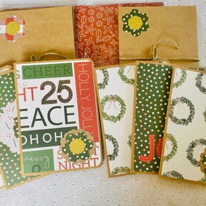 Green Notecards, Handmade Notecards, Handmade Stationery Set, Christmas ...