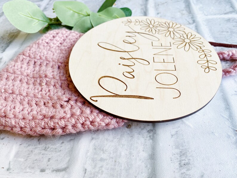 Daisy Baby Name Announcement/ Personalized Daisy Name Sign/ - Etsy
