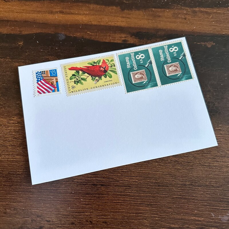 Postcard Stamp - Etsy