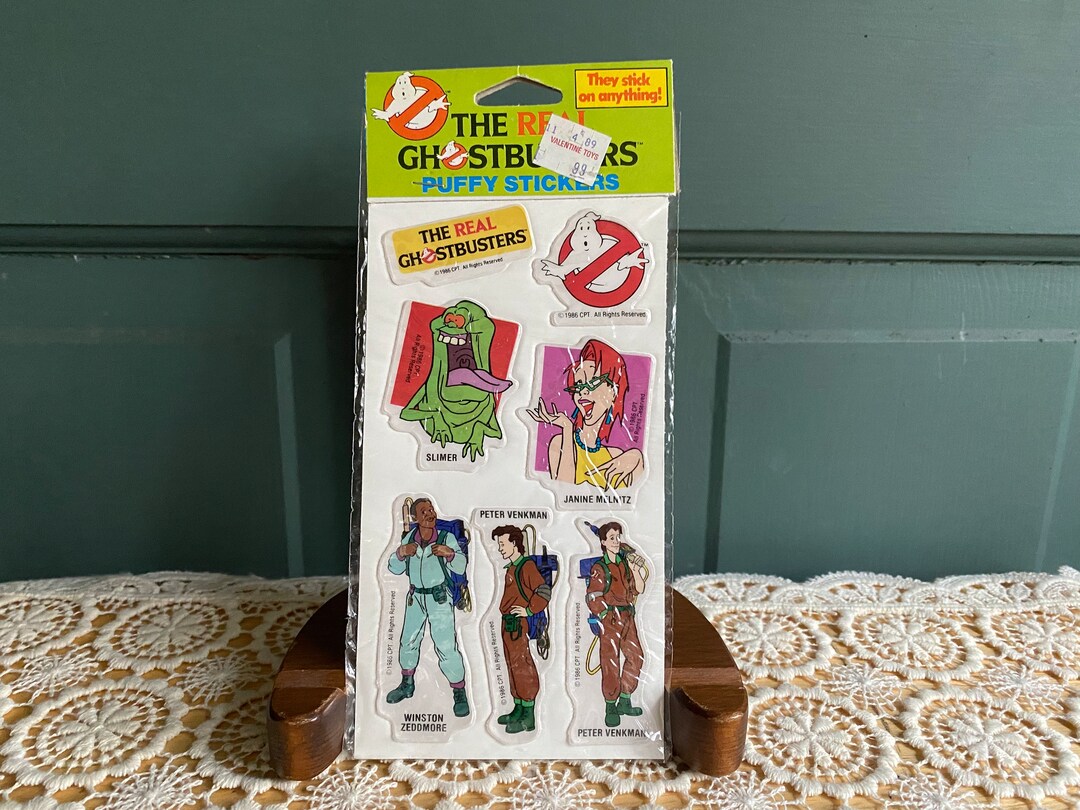 Vintage Ghostbusters Stickers the Real Ghostbusters Puffy Stickers ...