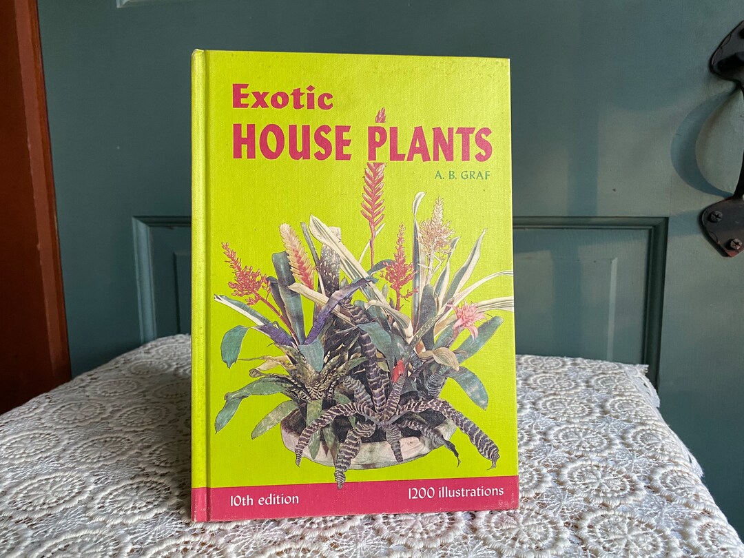 Vintage Exotic Houseplants Book | | Botanicals Book, Home Decor - Etsy