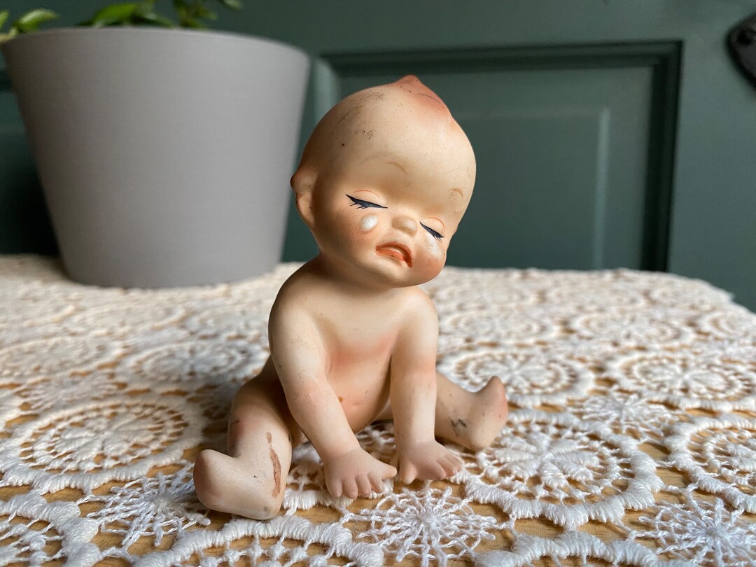 Norcrest Crying Kewpie Style Figure Doll | Norcrest Stickered F612 ...