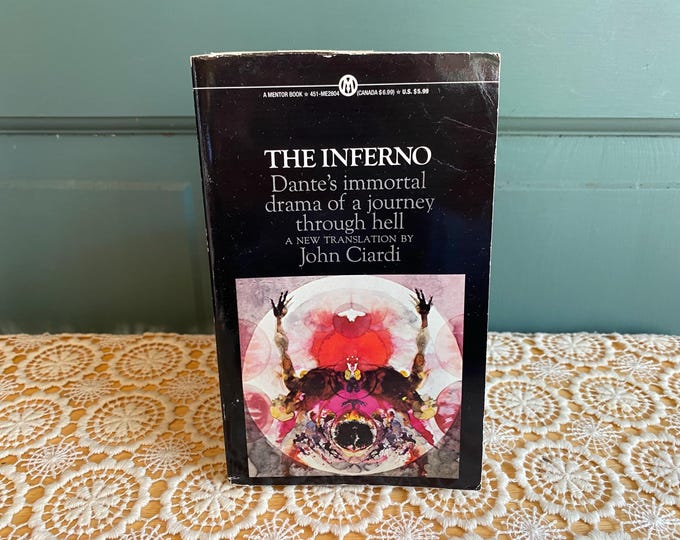 The Inferno Vintage Dante's Inferno, Vintage Inkblot Art Cover ...