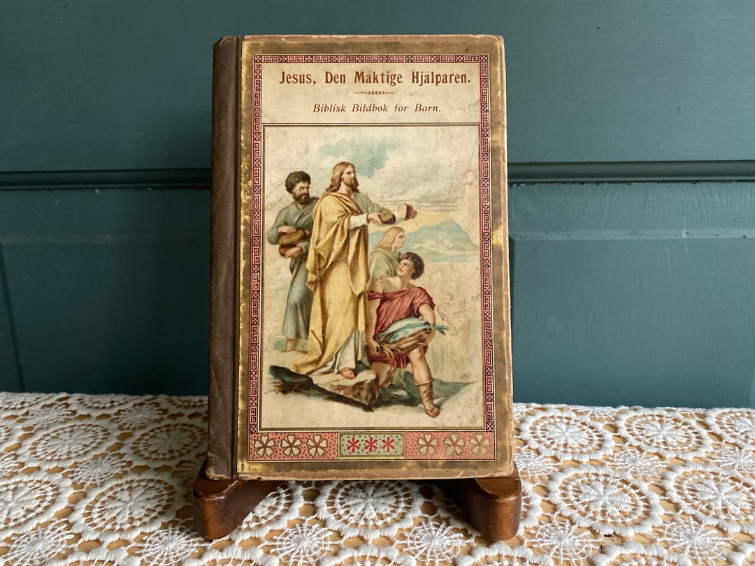Antique Religious Book Jesus, the Mighty Helper "picture Bible for ...